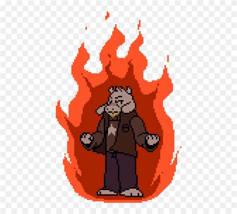 Teen Asriel Using Fire Magic Asriel Teen Hd Png Download 455x690