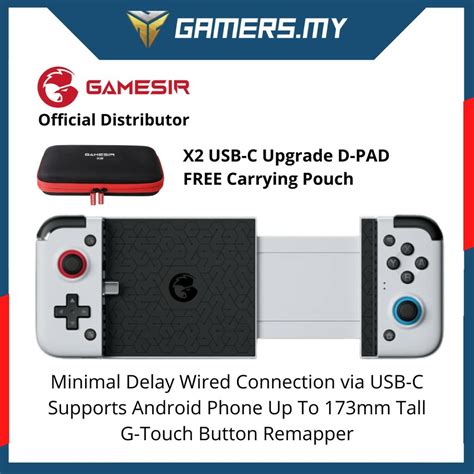 GameSir X2 Type C 2021 Free Pouch Mobile Game Controller Gamepad For Android Phone Shopee