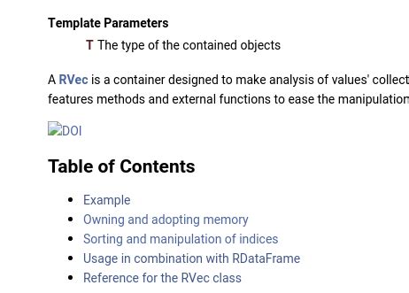 RVec Docs Do Not Show DOI Banner Issue Root Project Root GitHub