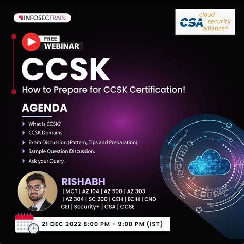 Infosec Train On Linkedin Ccsk Freemasterclass Freewebinar Webinar Freeworkshop…