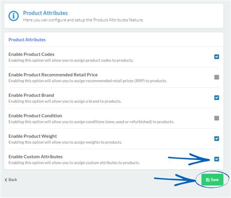 Custom Attributes And Product Filters Ekm
