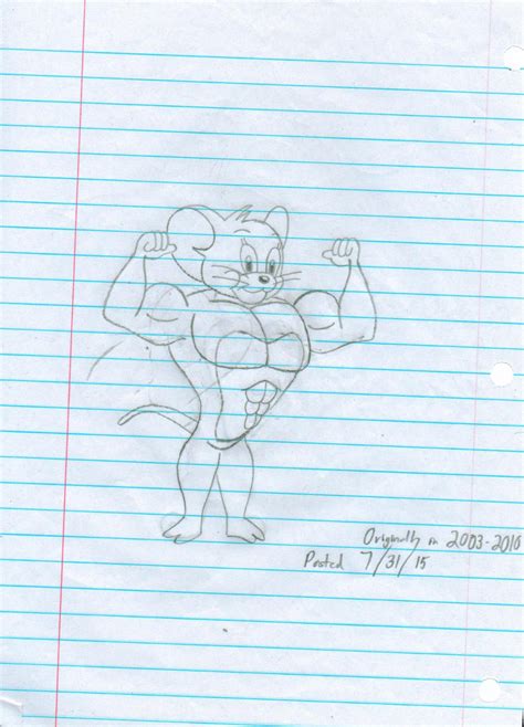 BW Muscle Jerry Mouse By SHREKRULEZ On DeviantArt