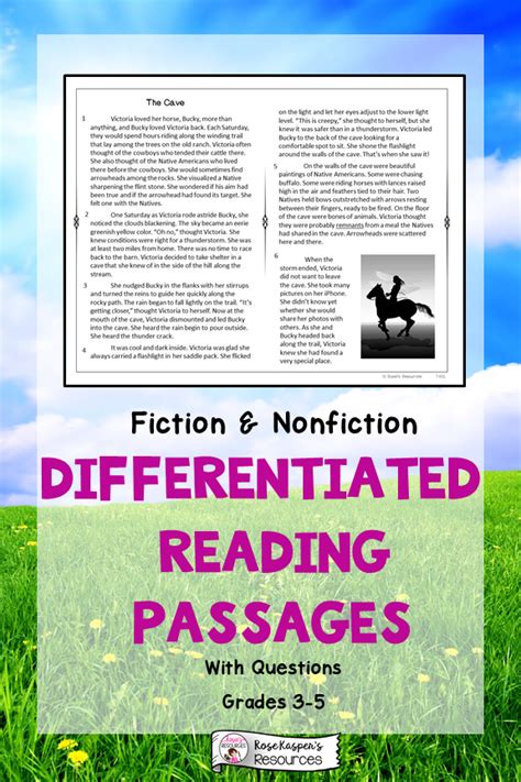 Reading Comprehension Passages And Questions Bundle Differentiated Reading Comprehension