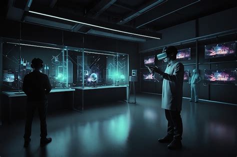 Premium Photo Virtual Lab Interactive Digital Laboratory In Virtual