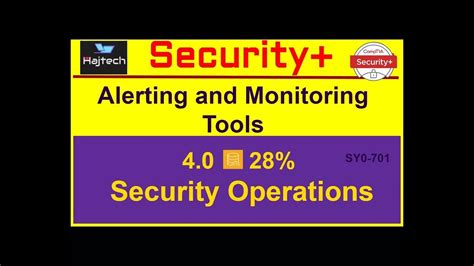 Comptia Security Sy0 701 عربي Arabic Alerting And Monitoring Tools