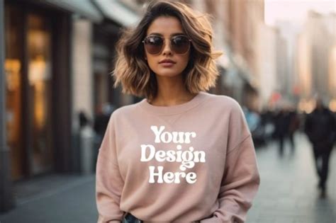 Gildan Sweatshirt Mockup Graphic By Mercimockups · Creative Fabrica