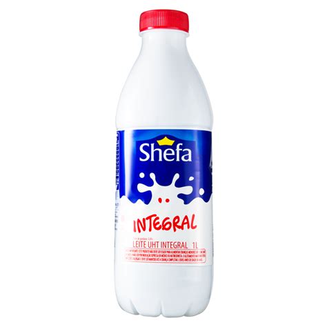 Leite Integral SHEFA Garrafa 1 Litro Pão de Açúcar
