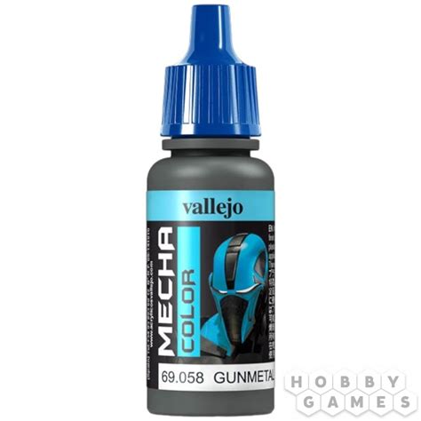 Краска Vallejo Mecha Color Gunmetal 69058 Купить настольную игру в