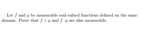 solved let f˙ and g be measurable real valued functions