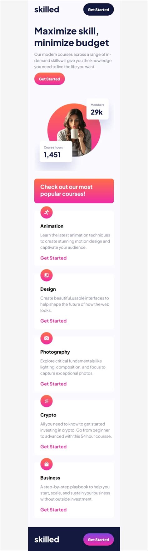 GitHub - MaxiTeddy/E-Learning-Landing-Page