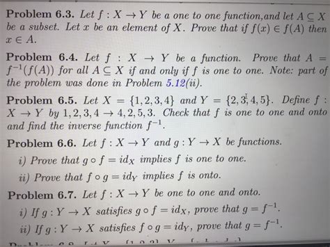 solved problem 6 3 let f x y be a one to one function