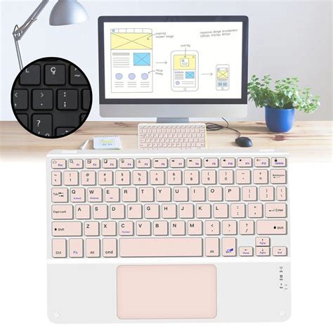 Kit Teclado Bluetooth Com Touchpad Mouse Para Tablet Xiaomi Mi Pad Shopee Brasil