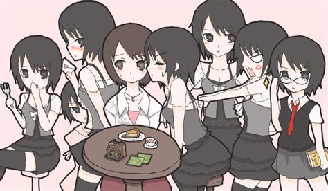 Safebooru Black Eyes Black Hair Blush Book Brown Hair Cake Camera Dress Fatal Frame Fatal