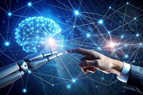 Machine Learning Hand Touch A Robot On Network And Binary Data