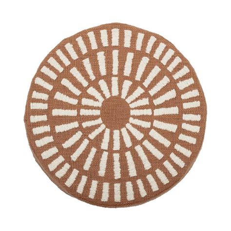 Coussin De Chaise Rond Orange Bloomingville Sur CDC Design
