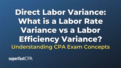 Direct Labor Variance What Is A Labor Rate Variance Vs A Labor Efficiency Variance
