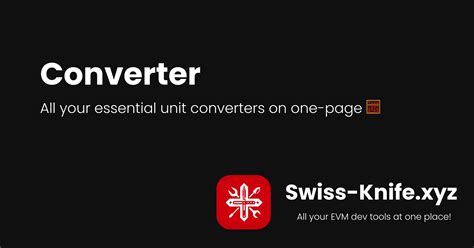 Converter Swiss
