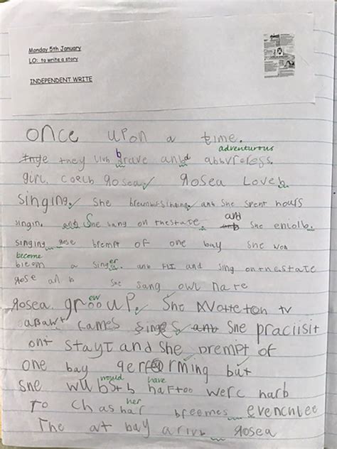 Y1 2 Writing Examples February 2024 Henry Chadwick Primary School