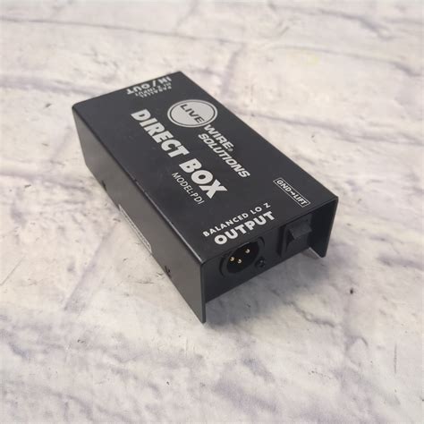 Livewire Pdi Direct Box Audio Interface Evolution Music