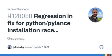 Regression In Fix For Pythonpylance Installation Race Condition