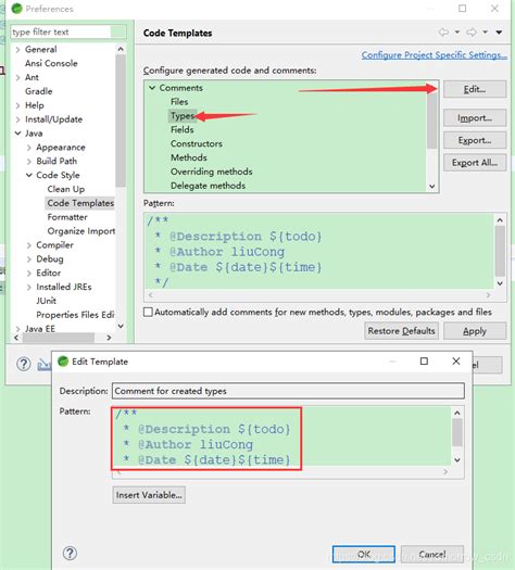 Eclipse类模板方法模板设置eclipse类模版 Csdn博客 Eclipse类模板方法模板设置eclipse类模版 Csdn博客