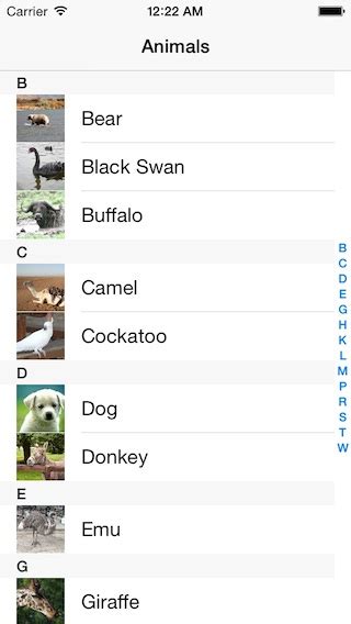 Ios Programming 101 Adding Section And Index List In Uitableview
