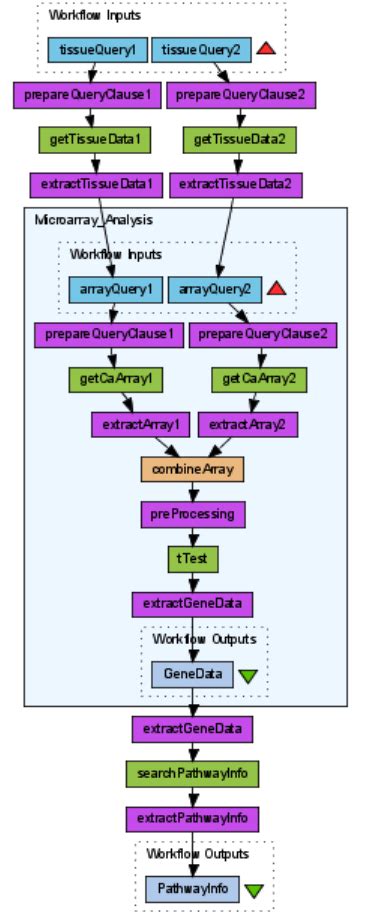 Tumor Treatment Analysis Workflow The Microarray Analysis Subflow Is