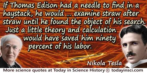 Nikola Tesla Quotes About Edison