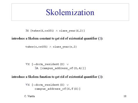 Logic Programming Plp 11 Predicate Calculus Horn Clauses