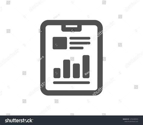 Report Document Icon Analysis Chart Sales Stock Vector Royalty Free Shutterstock