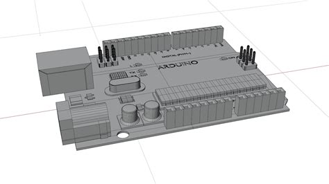 Microcontroller Arduino Uno 3d Model Turbosquid 2098012