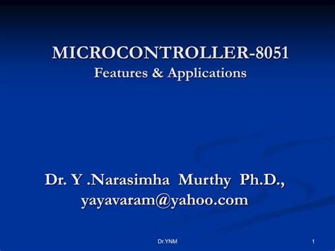 Microcontroller 8051ppt