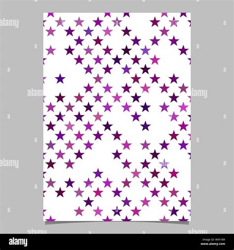 Abstract Repeating Pentagram Star Pattern Flyer Background Template Vector Illustration Stock