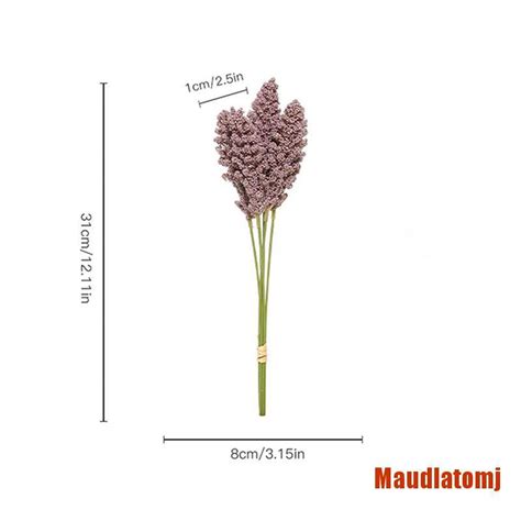 ช่อดอกลาเวนเดอร์ประดิษฐ์ 6 ชิ้นสําหรับตกแต่งบ้านงานแต่งงาน Maudlatomj Th Thaipick