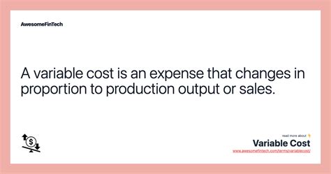 Variable Cost AwesomeFinTech Blog