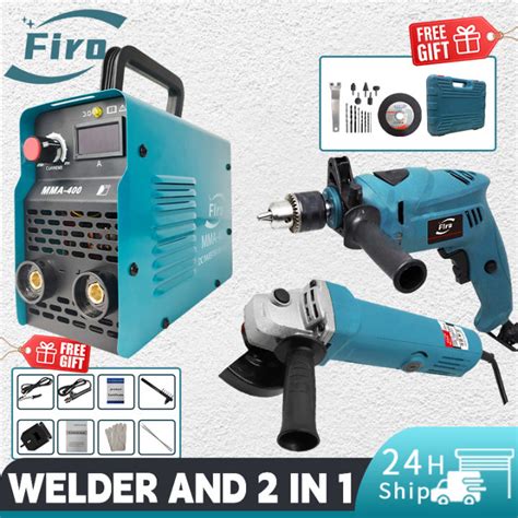 3in1 Mma 400 Mini Portable Igbt Inverter Welding Machine Grinder And