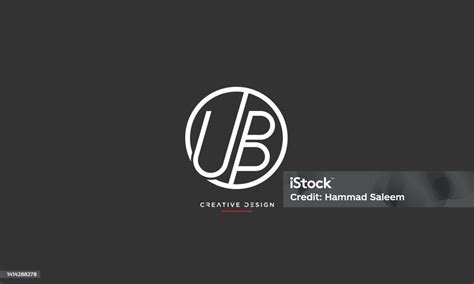 Lettre Abstraite Moderne Ub Design De Logo De Luxe Bu Ub Minimal