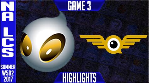 DIG Vs FLY Highlights Game 3 NA LCS Week 5 Summer 2017 Dignitas Vs