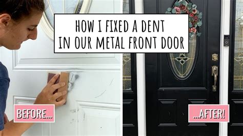 Save Your Metal Door How To Repair Dents Using The Bondo Dent Repair