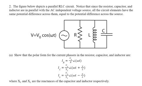 solved 2 the figure below depicts a parallel rlc circuit