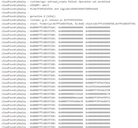 Piper Pipeline Cloud Foundry Deployment Is Failing With The Latest