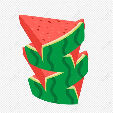여름 수박 요소 Png 일러스트 무료 다운로드 Lovepik