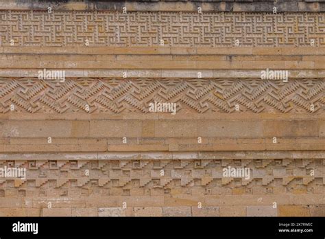 The With Fretwork Decorated Walls Of The Columns Group At The Mitla