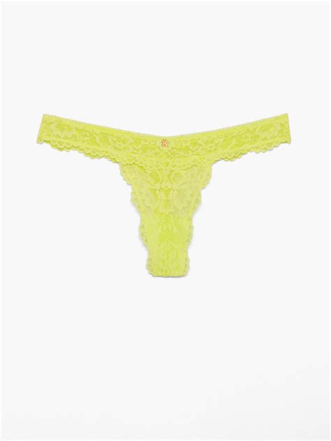 Floral Lace Thong Panty In Yellow Savage X Fenty