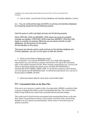 Qdoc Tips Oracle Dba Interview Questions Pdf