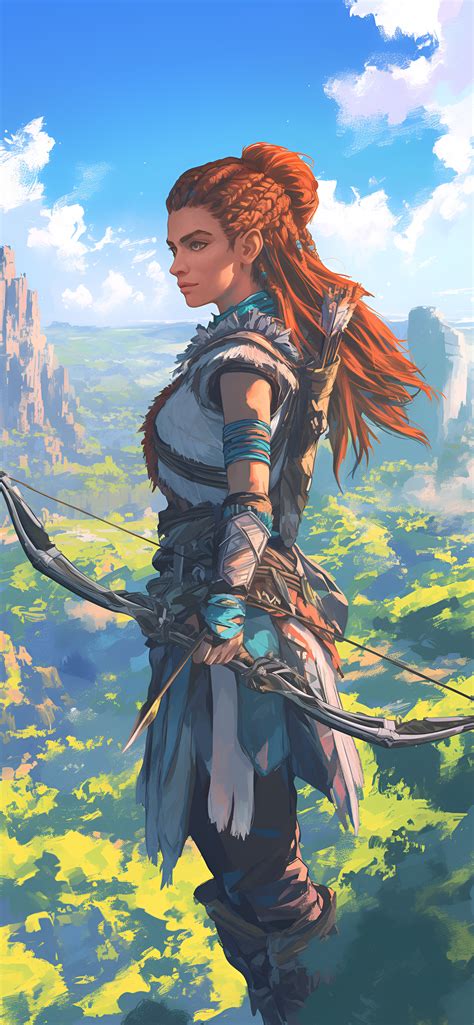 Aloy Majestic Horizon Zero Dawn Warrior Tap To Switch Wallpapers