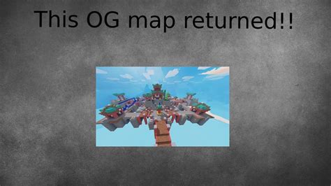 This Og Map Returned Roblox Bedwars Youtube