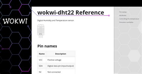 Wokwi Dht Reference Wokwi Docs