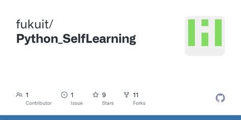 Github Fukuitpythonselflearning