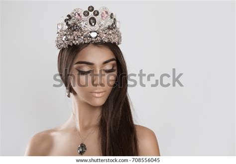 Crowned Dark Beauty Queen My Hair Stock Photo 708556045 Shutterstock